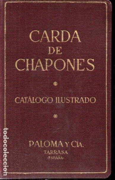 catálogo carda de chapones textil (paloma, tarr - Compra venta en ...