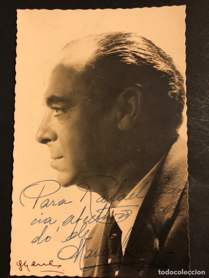 foto con autógrafo de manuel luna.foto gyenes m - Comprar Autógrafos de ...