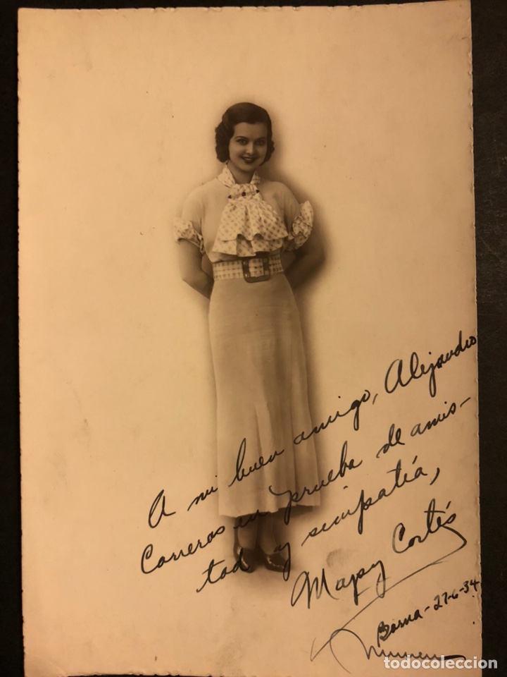 foto con autógrafo y dedicatoria de la actriz y - Comprar Autógrafos de ...