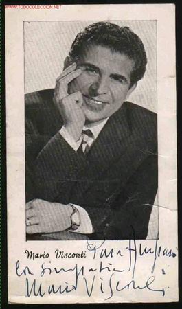 mario visconti. dedicatoria manuscrita actor. a - Buy Photos and ...