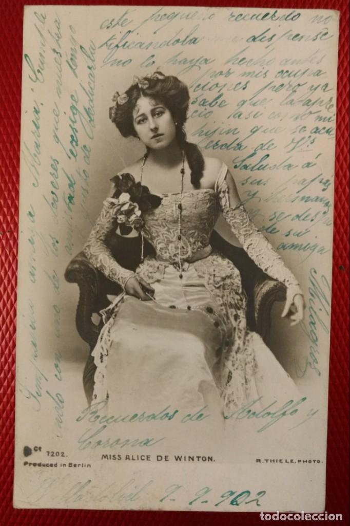 postal de la actriz inglesa miss alice de winto - Comprar Fotos y ...