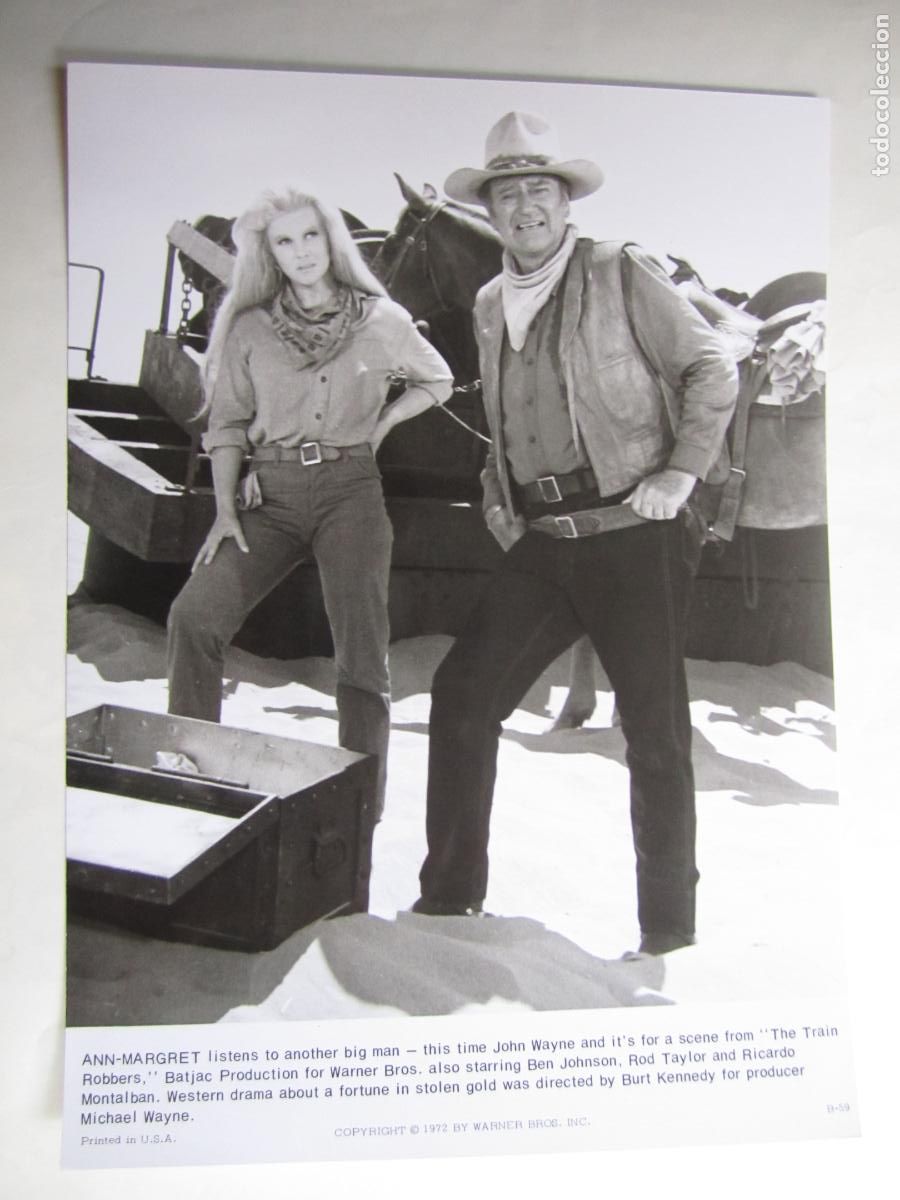 john wayne - foto original b/n - the train robb - Compra venta en ...