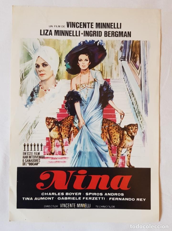 ficha técnica ”nina” 1977. liza minelli-ingrid - Buy Movie pressbooks ...