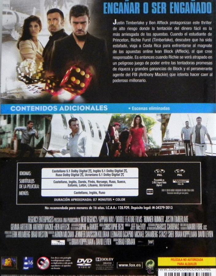 Portada De La Pelicula Runner Runner La Nueva Entrega De 'Blade