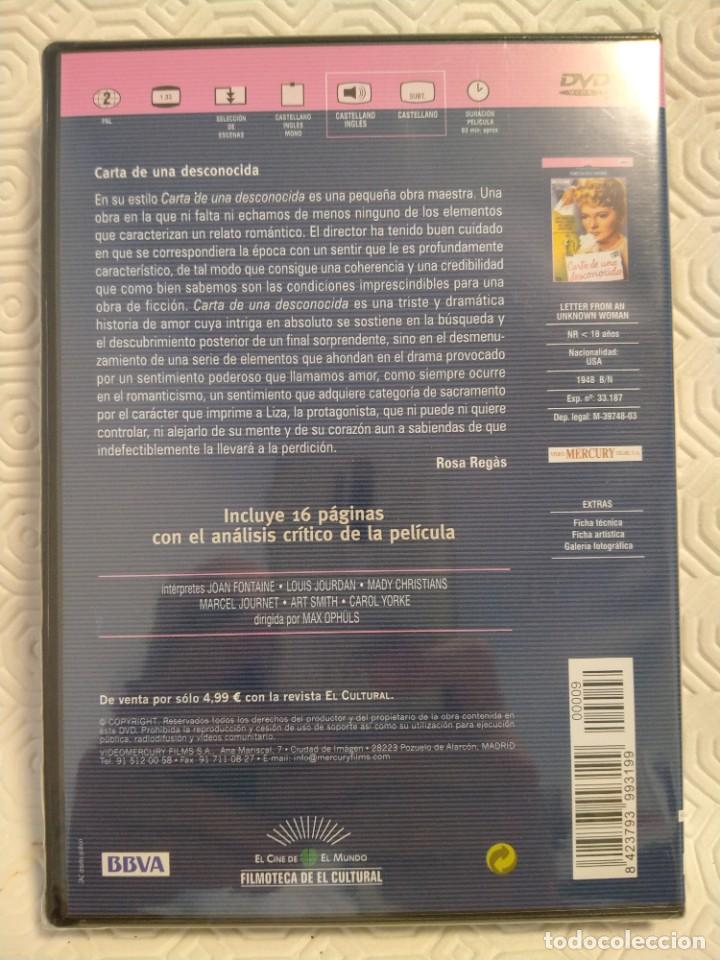 carta de una desconocida. dvd de la pelicula de - Comprar Películas en ...