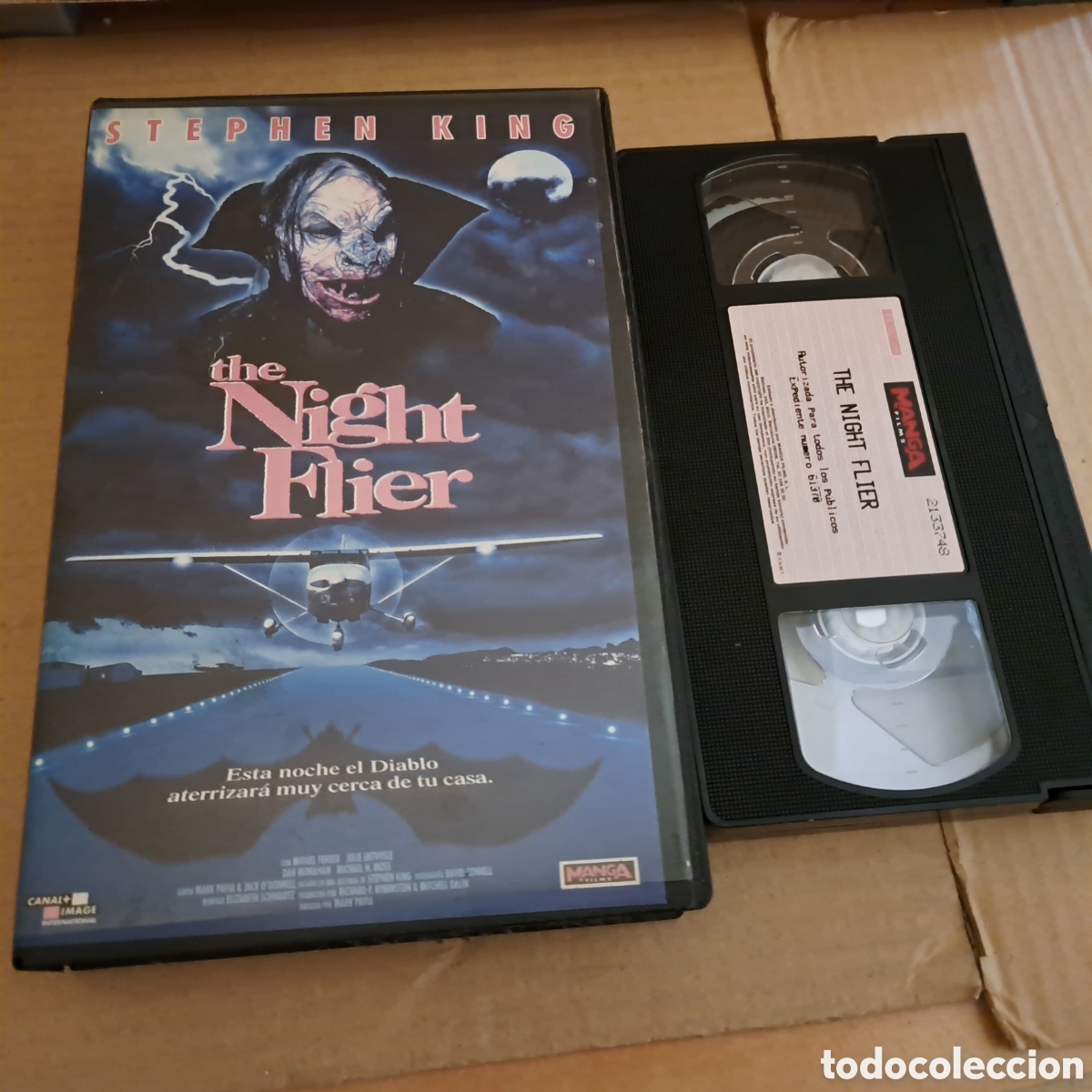 the night flier vhs terror caja grande - Buy VHS movies on todocoleccion