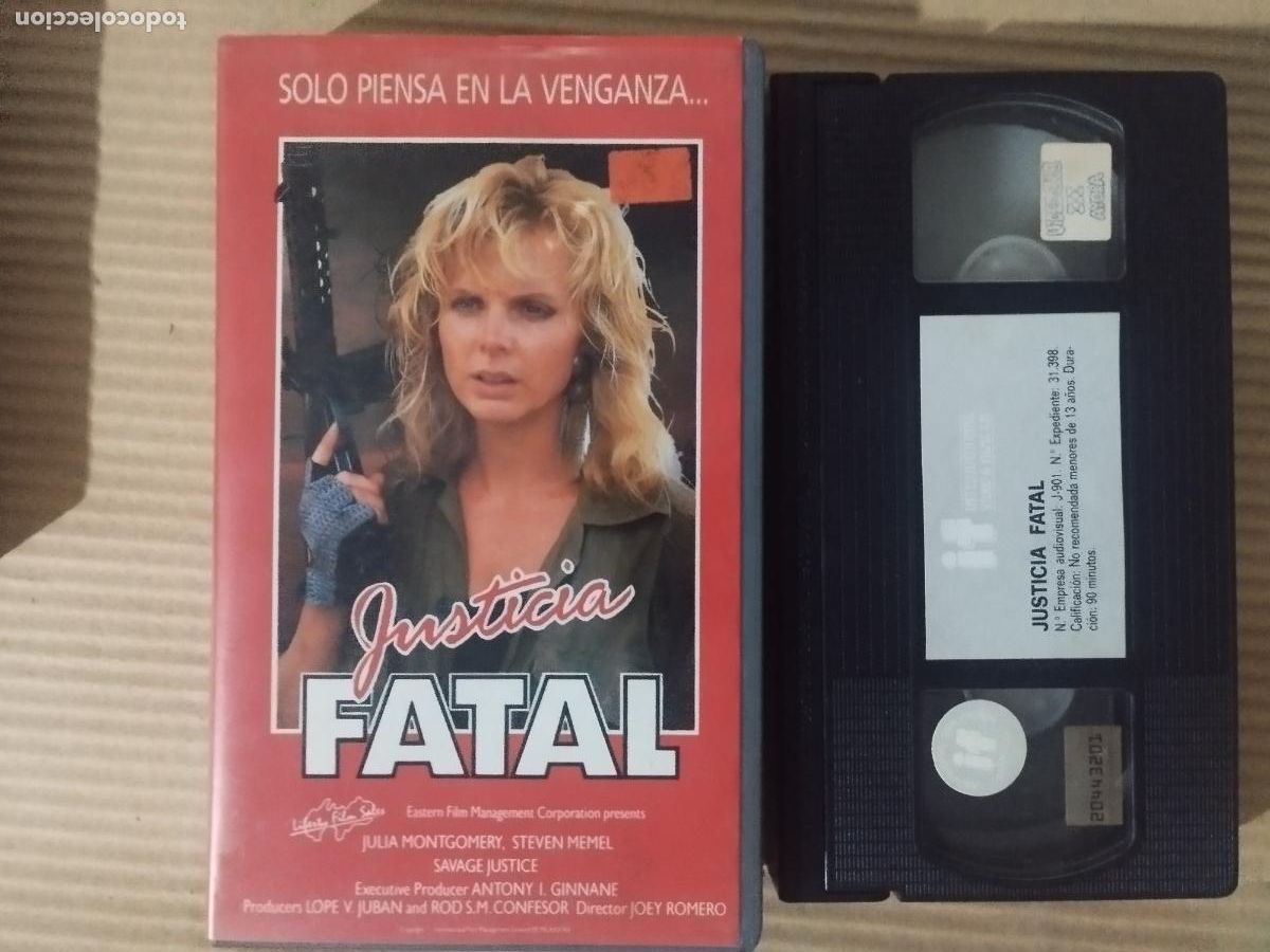 vhs justicia fatal - julia montgomery - Compra venta en todocoleccion