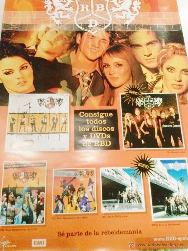 poster original- rbd rebeldes - 97cm alto por - Comprar Carteles y ...