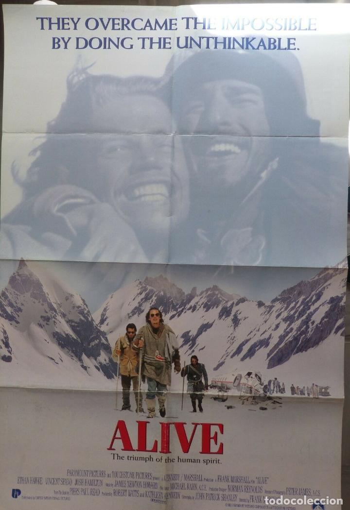 alive movie poster 1993,original,folded,ethan h - Comprar Carteles y ...