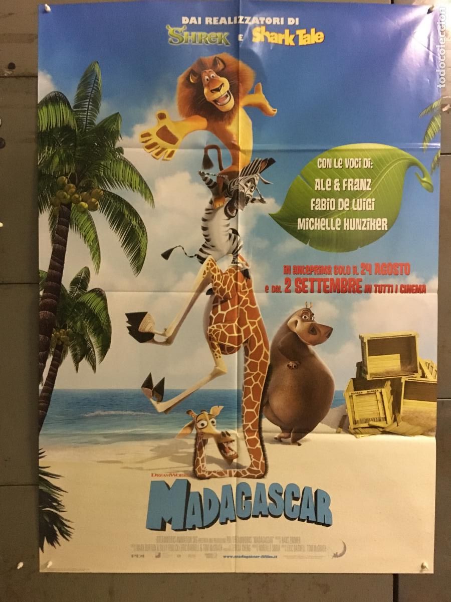 Cartel De Madagascar 1 Los Pinguinos De Madagascar DVD Cartel De Madagascar 1 Los Pinguinos De Madagascar DVD