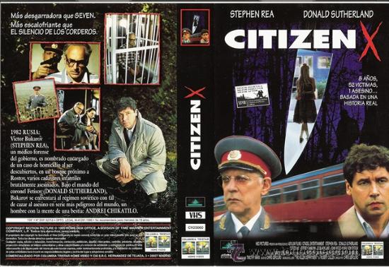 caratula vhs - citizen x - pedido minimo 6€ - Buy Other cinema ...