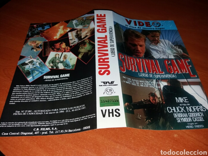 caratula vhs- survival game - Buy Other cinema collectibles on ...