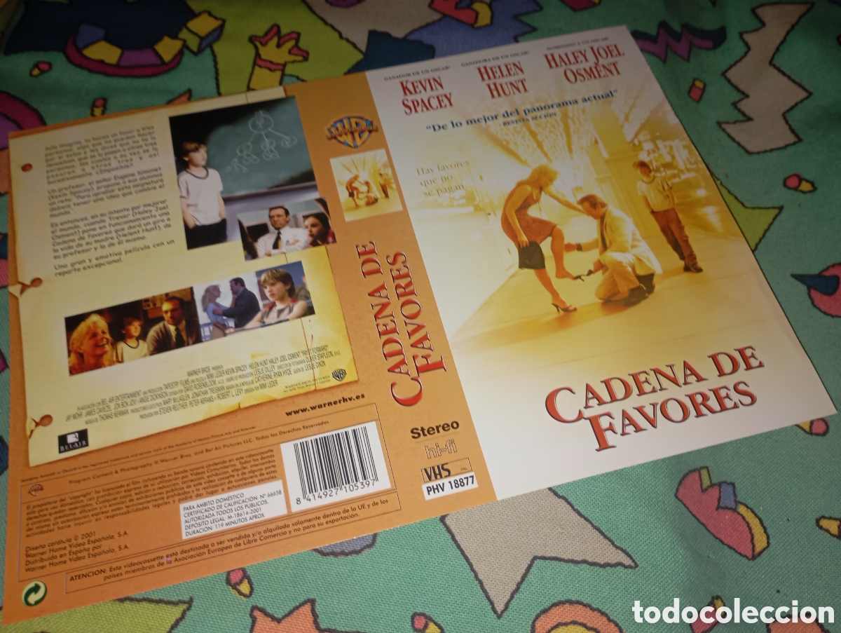 carátula vhs- cadena de favores - Buy Other cinema collectibles on ...
