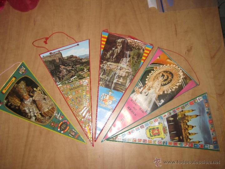 banderines,lote 5 banderines de diversas ciudad - Comprar Banderines ...