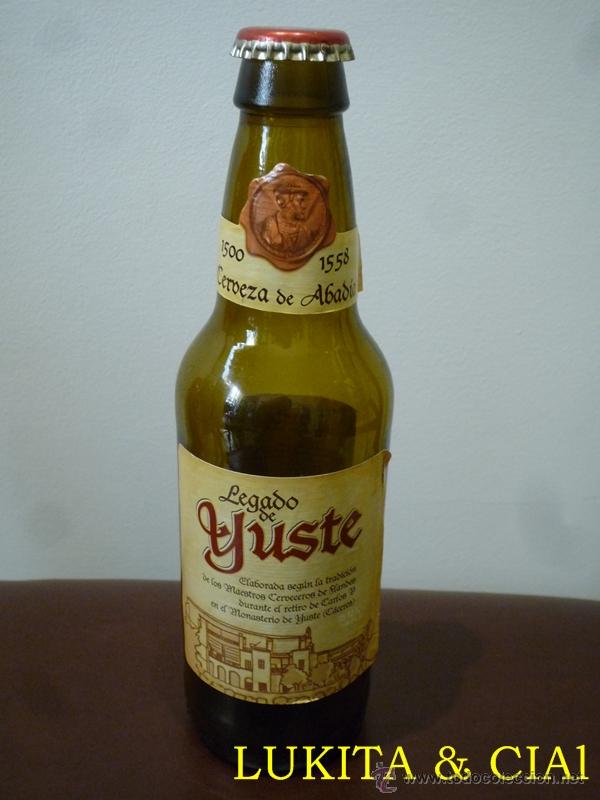 botella de cerveza legado de yuste - Compra venta en todocoleccion