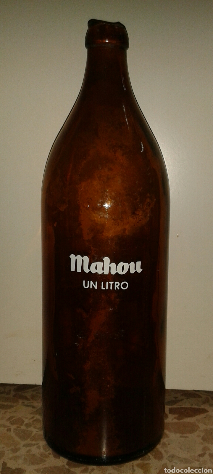 botella litro cerveza mahou serigrafiada - Comprar Coleccionismo de ...