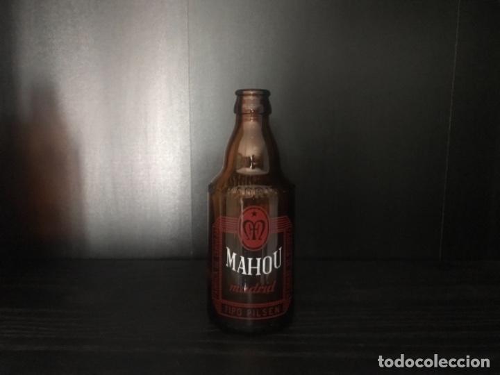 botella cerveza mahou roja con relieve tercio - Comprar Coleccionismo ...