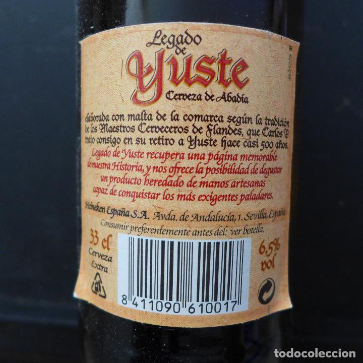 botellin de cerveza legado de yuste 33 cl llena - Comprar Coleccionismo ...