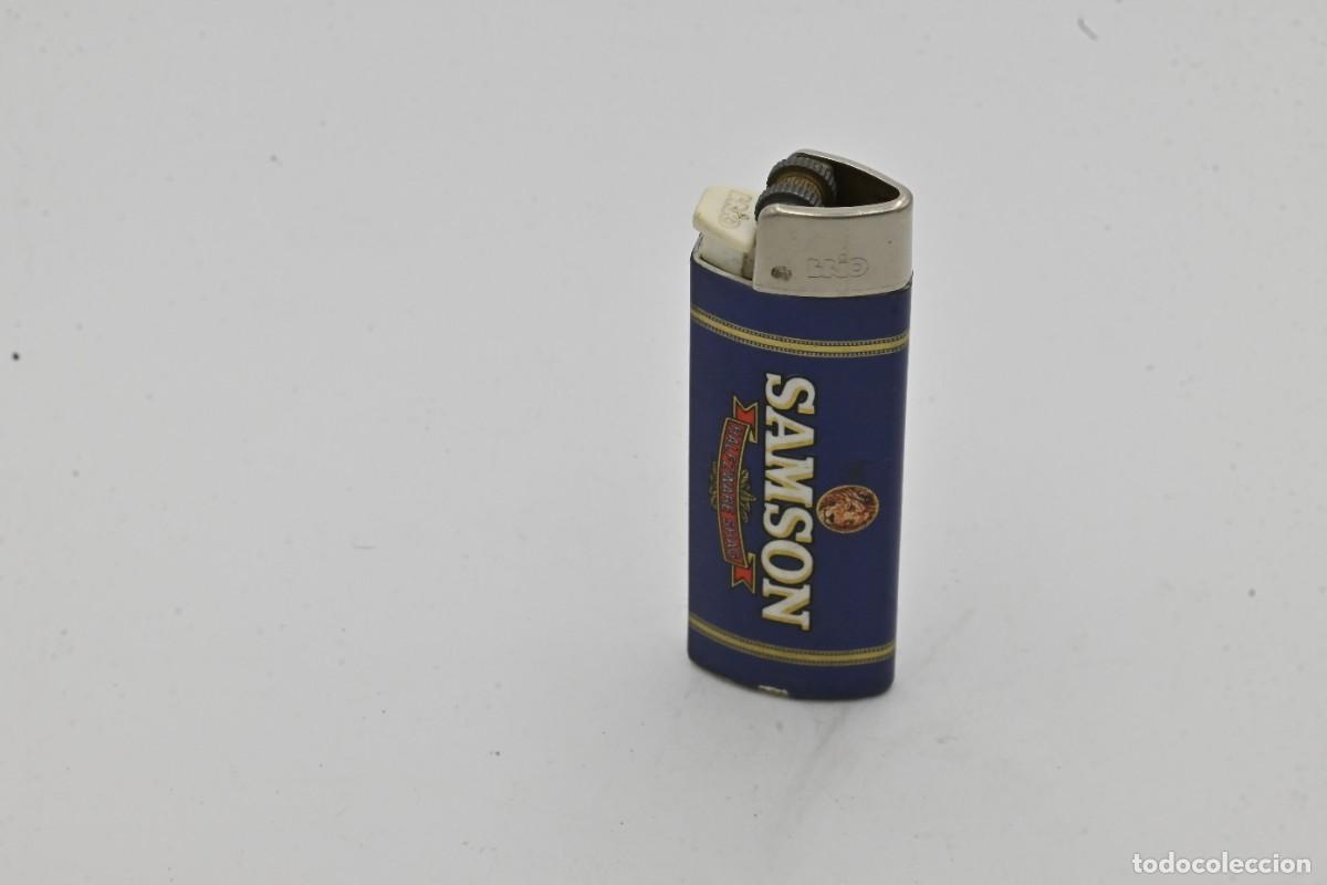 mechero de publicidad de tabaco samson - Compra venta en todocoleccion