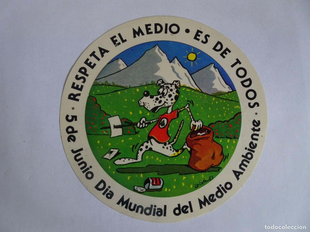 adhesivo, pegatina, 5 de junio día mundial del - Buy Antique and ...