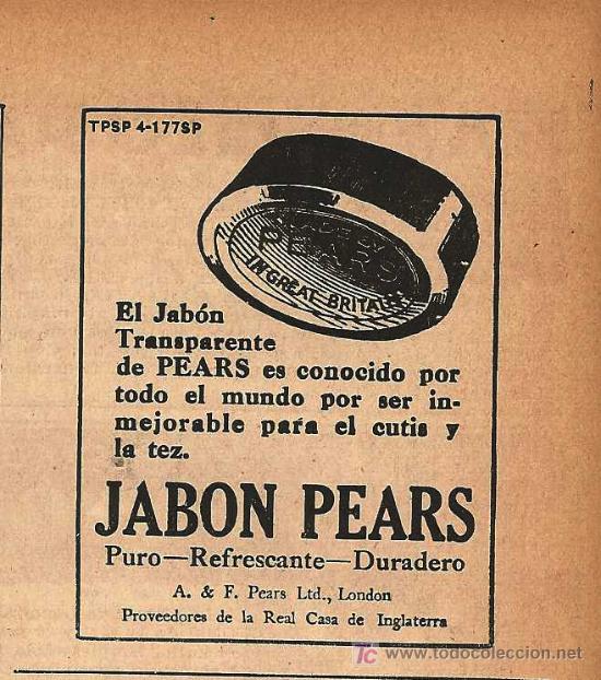 publicidad jabón pearls - 1928 - Compra venta en todocoleccion