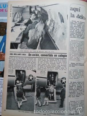 recorte un avion convertido en colegio - Compra venta en todocoleccion