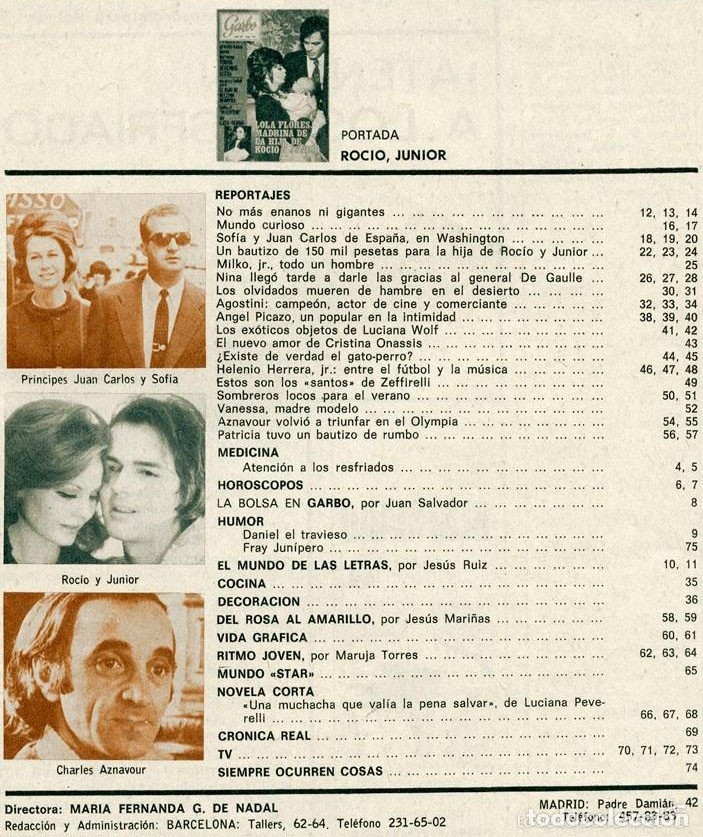 garbo - 1971 - rocio durcal y junior, giacomo a - Comprar Otras ...