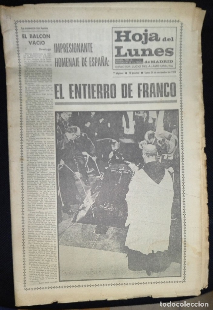 la muerte de francisco franco en 4 diarios (de - Comprar Otras revistas ...