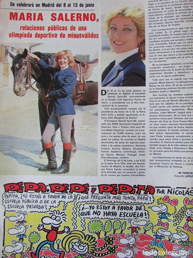 recorte semana n.º 2353 1985 maría salerno - Compra venta en todocoleccion