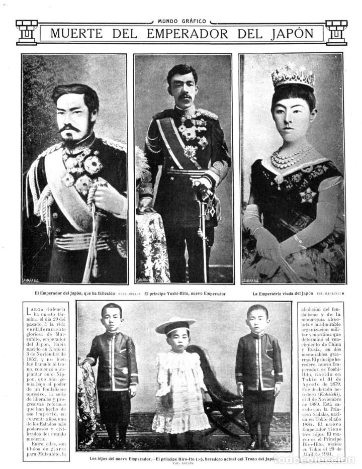 1912 hoja revista muerte del emperador de japón - Comprar Revistas y ...
