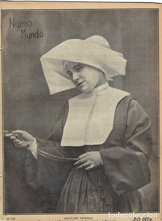 1908 hoja revista portada madrid matilde moreno - Compra venta en ...