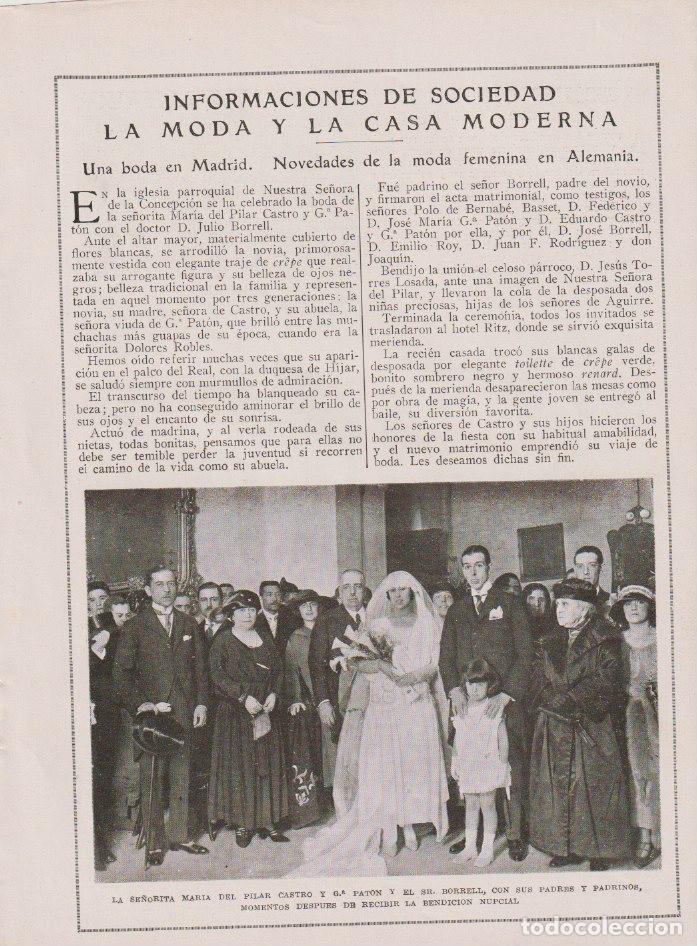boda srta. maría del pilar castro y g. paton – - Compra venta en ...