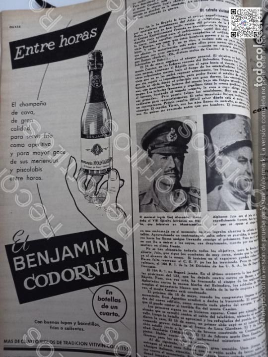 1960 anuncio publicidad cava benjamin codorniu - Compra venta en ...