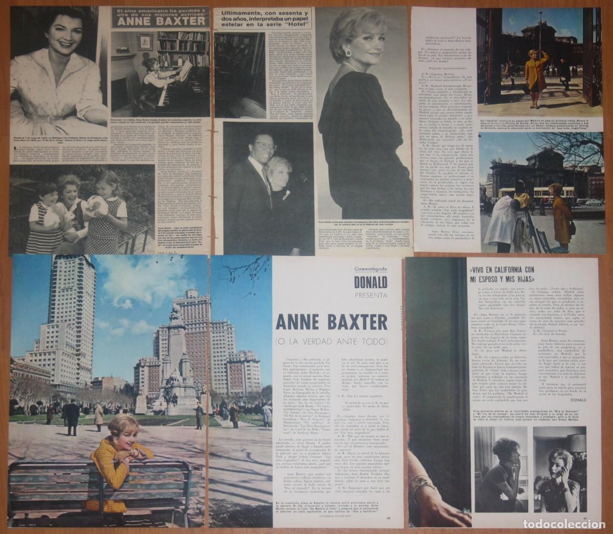 anne baxter lote prensa spain magazine clipping - Compra venta en ...