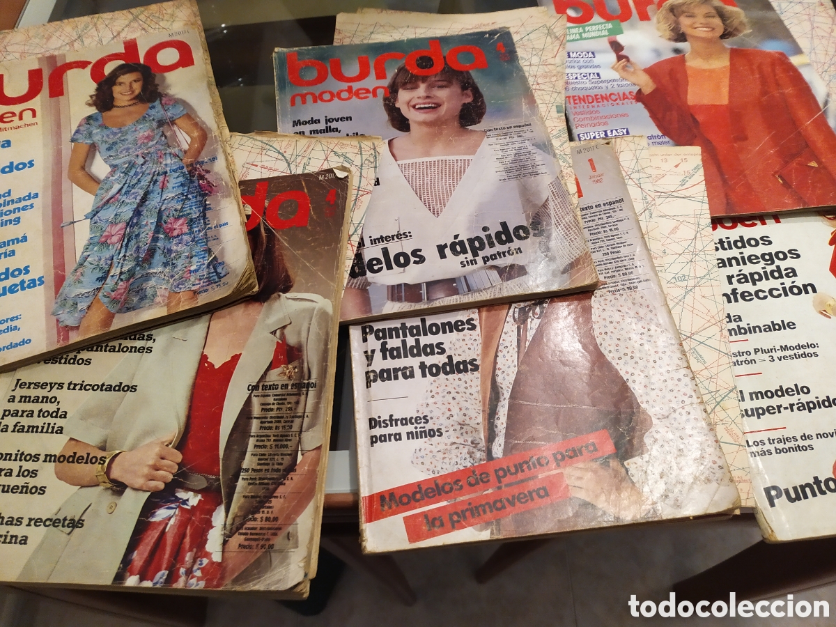 lote revistas vintage burda, todas incluyen pat - Compra venta en ...