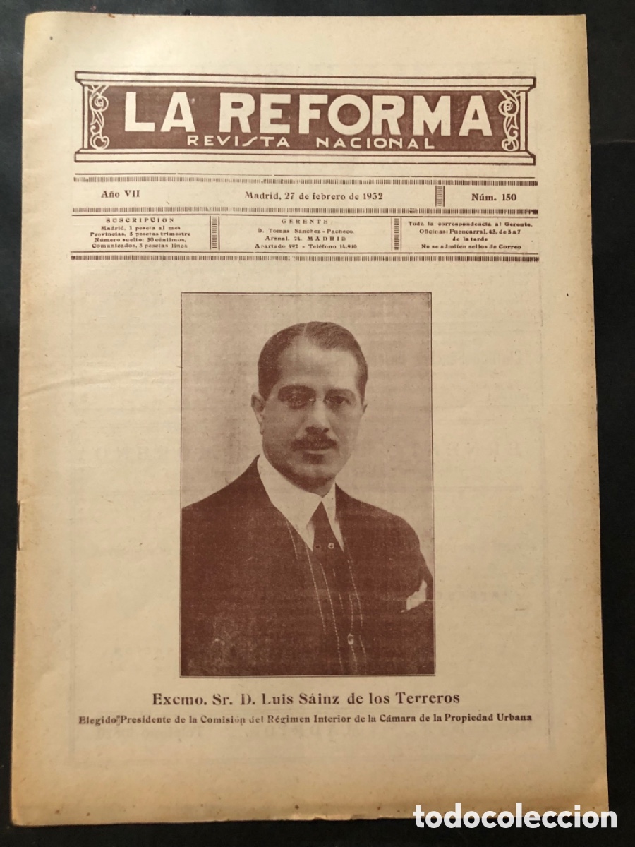 la reforma revista nacional 150 madrid 1932 lui - Compra venta en ...