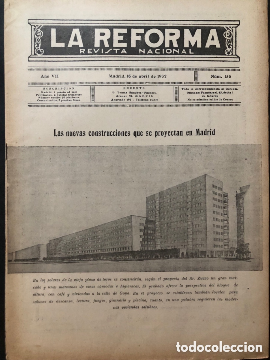 la reforma revista nacional 155 madrid 1932 con - Compra venta en ...