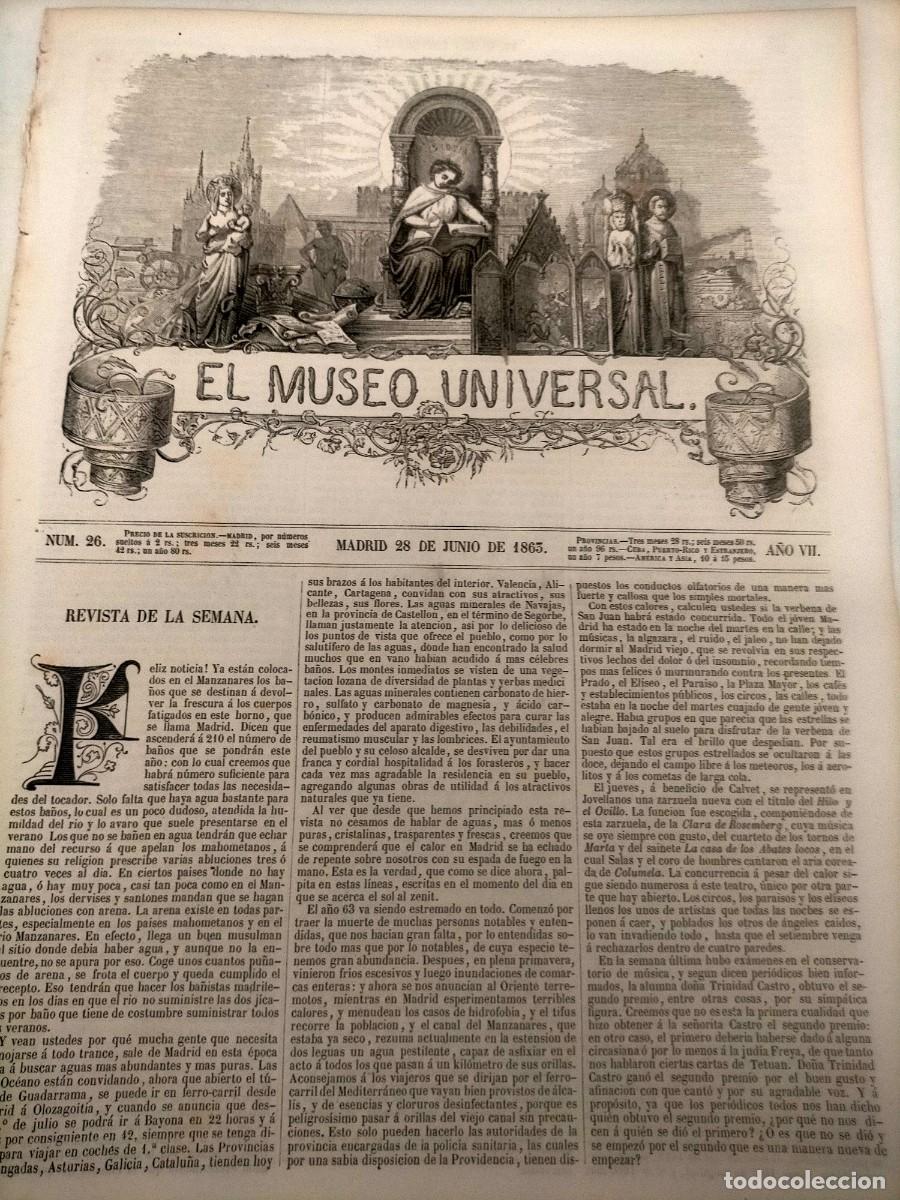 el museo universal 1863 n 26 ver fotos - Compra venta en todocoleccion