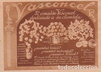 publicidad productos cosmética vasconcel - 1936 - Compra venta en ...