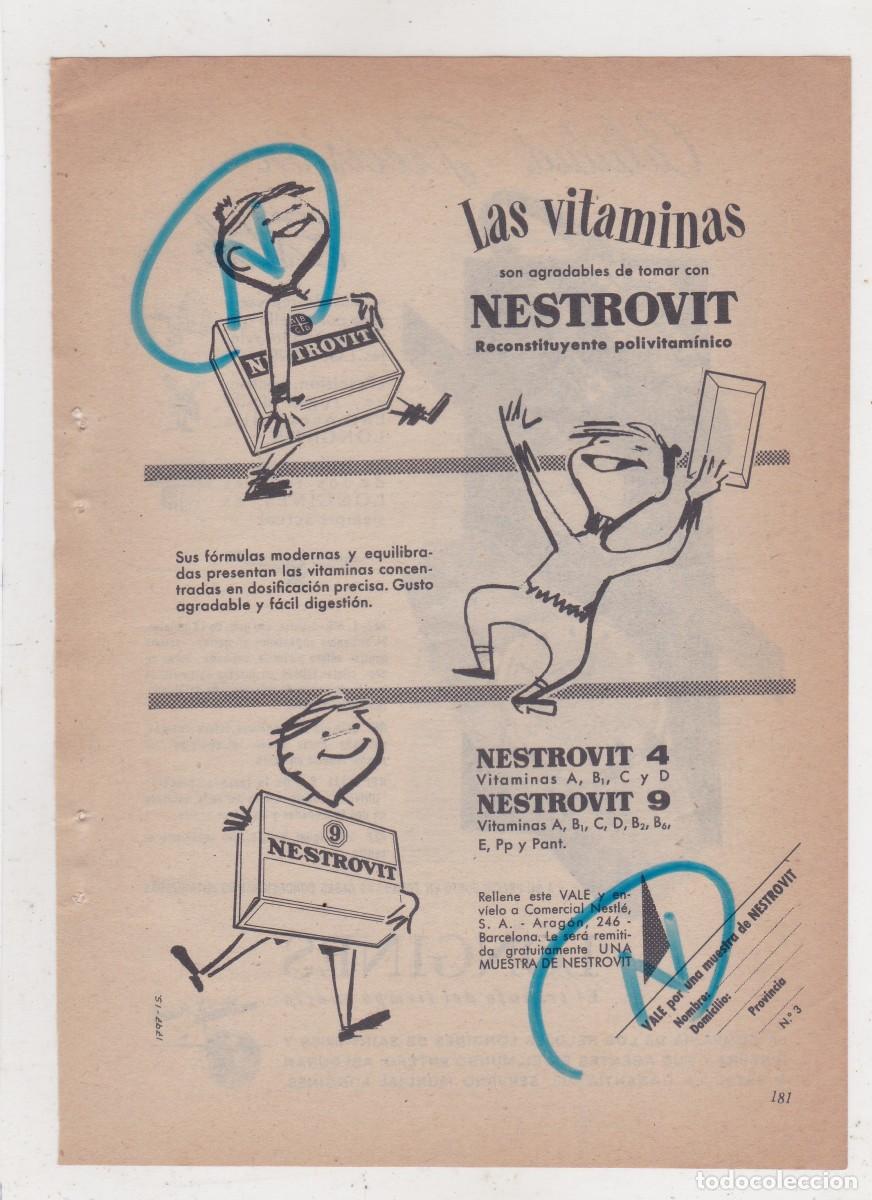publicidad 1955. anuncio nestrovit. nestle + re - Compra venta en ...