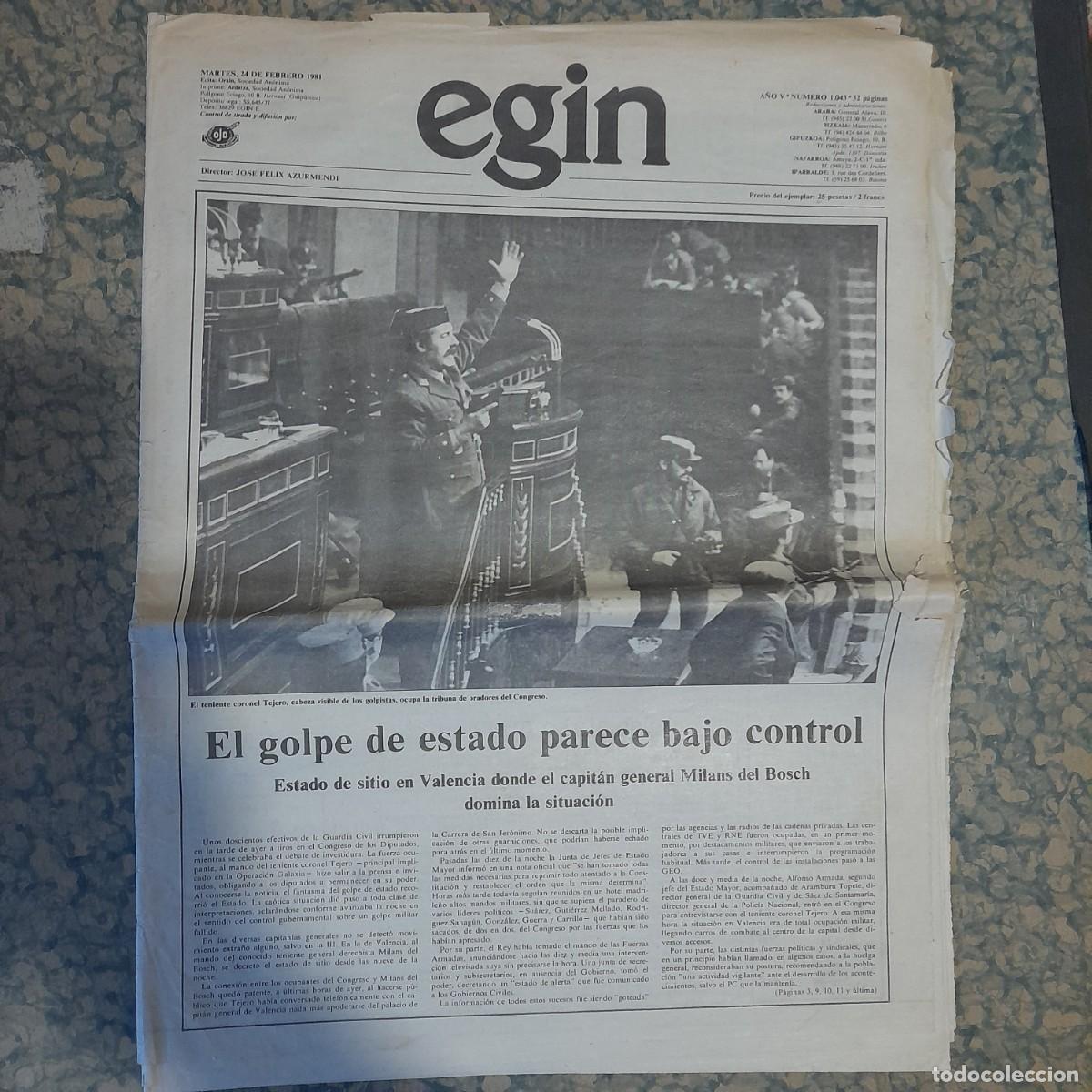egin periodico completo 23 f - Compra venta en todocoleccion