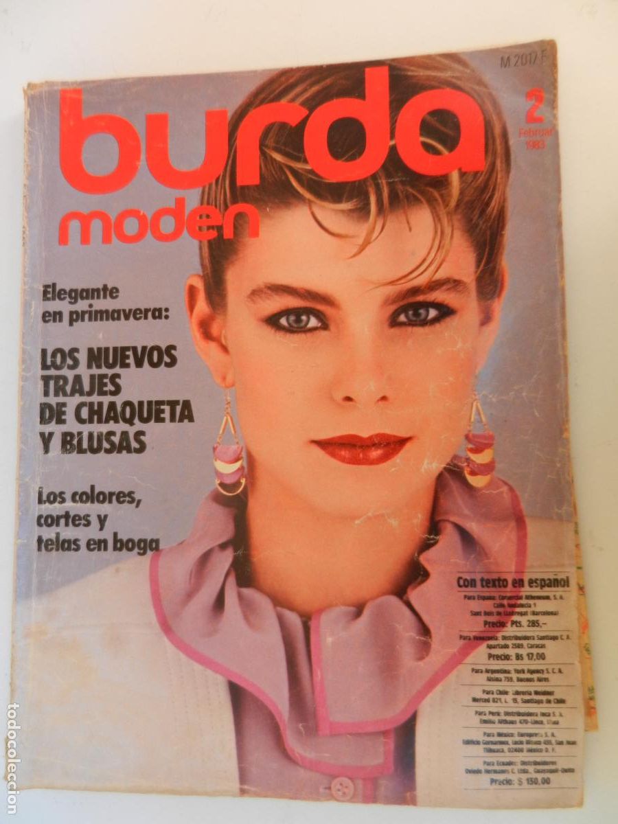 burda moden revista 2-1983 con instrucciones y - Compra venta en ...