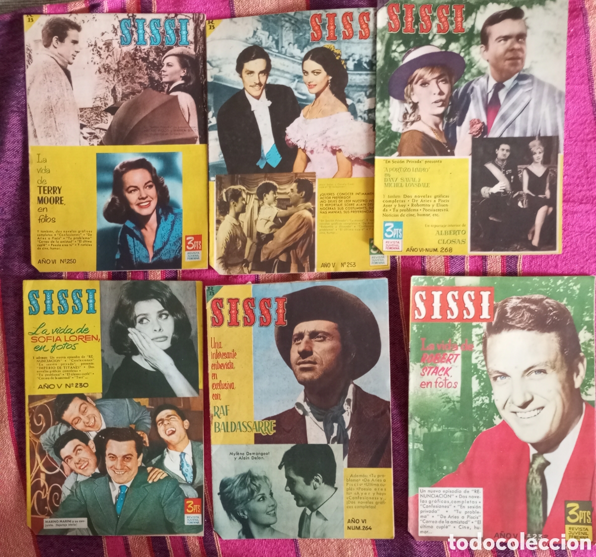 6 revistas juveniles sissi actores - Compra venta en todocoleccion