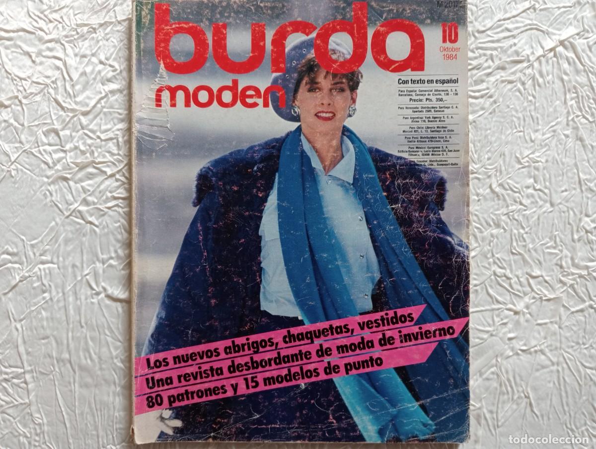 burda moden 10/84, revista burda, revista de mo - Compra venta en ...