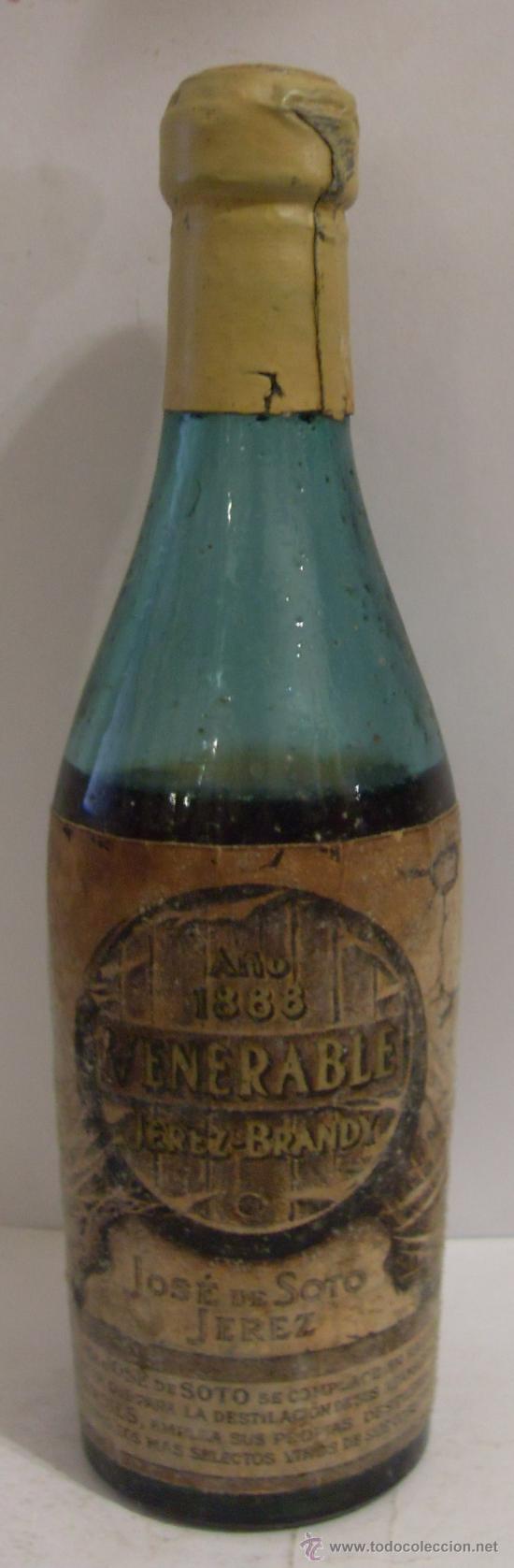 botellin de brandy de jerez venerable. bodegas - Comprar Coleccionismo ...