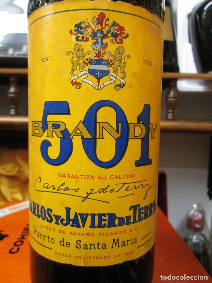 antigua botella brandy coñac, 501 carlos y jav - Comprar Coleccionismo ...