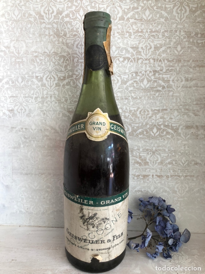 antigua botella de vino llena - bourgogne geisw - Comprar Coleccionismo ...