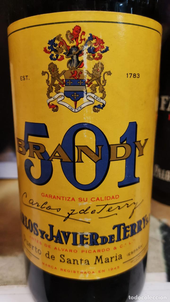 vintage botella antiguas brandy 501 terry 1 lit - Comprar Coleccionismo ...