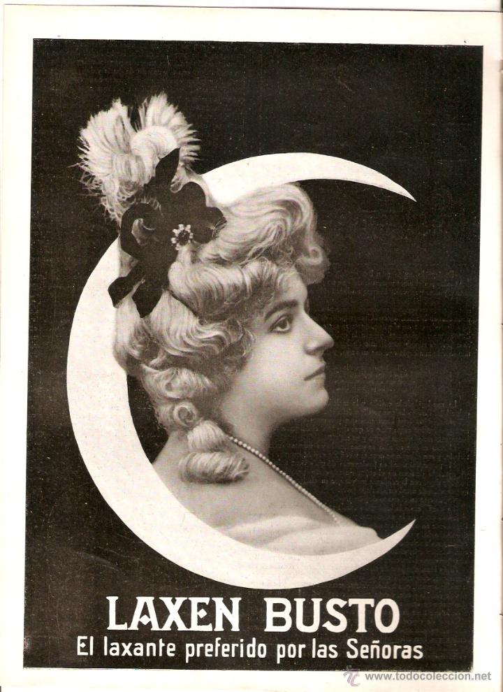año 1922 recorte publicidad laxen busto laxante - Comprar Documentos ...