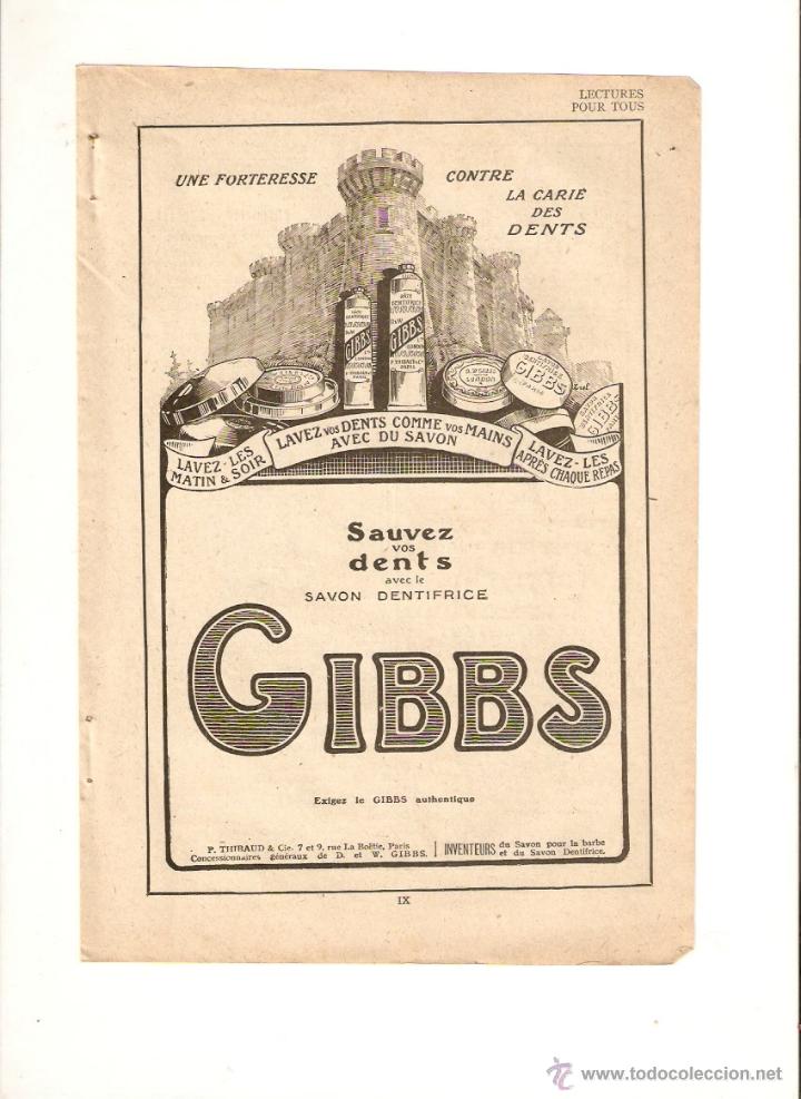 año 1920 recorte publicidad en frances gibbs de - Compra venta en ...